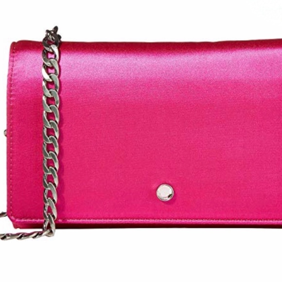 J. Crew | Bags | Jcrew Chain Wallet Satin Handbags | Poshmark